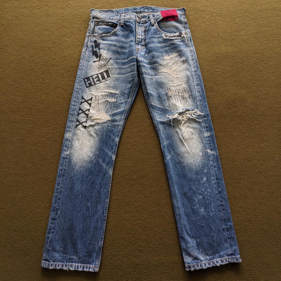 Vintage SWEATS BLOOD Fashion Designer Brand Jeans - Etsy