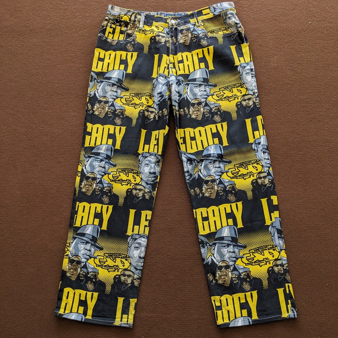 Vintage TUPAC American Rapper GMF Denim Jeans - Etsy