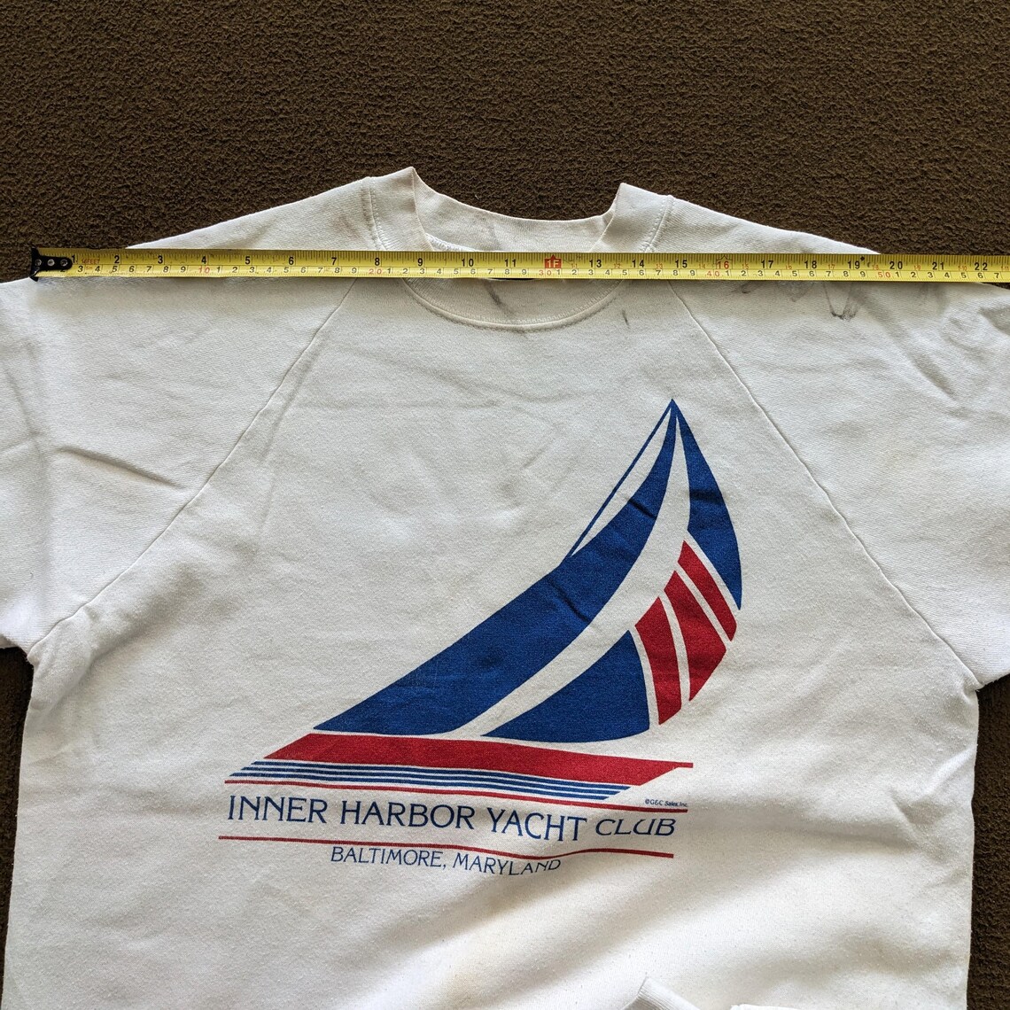 Vintage INNER HARBOR Yacht Club Sports Sweatshirt - Etsy