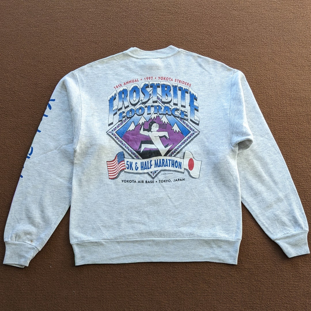Vintage FROSTBITE FOOTRACE MARATHON Sweatshirt - Etsy