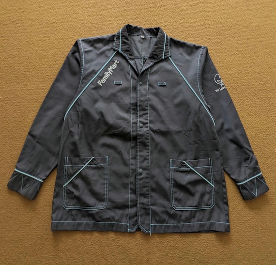 Vintage FAMILY MART Japanese Workers Uniform Shirts - Gem