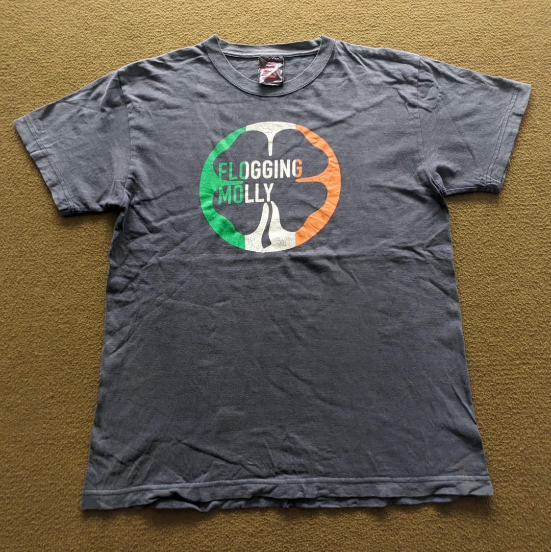 Vintage FLOGGING MOLLY Logo T-shirt - Etsy