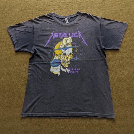 Vintage METALLICA American Rock Band T-shirt - Gem