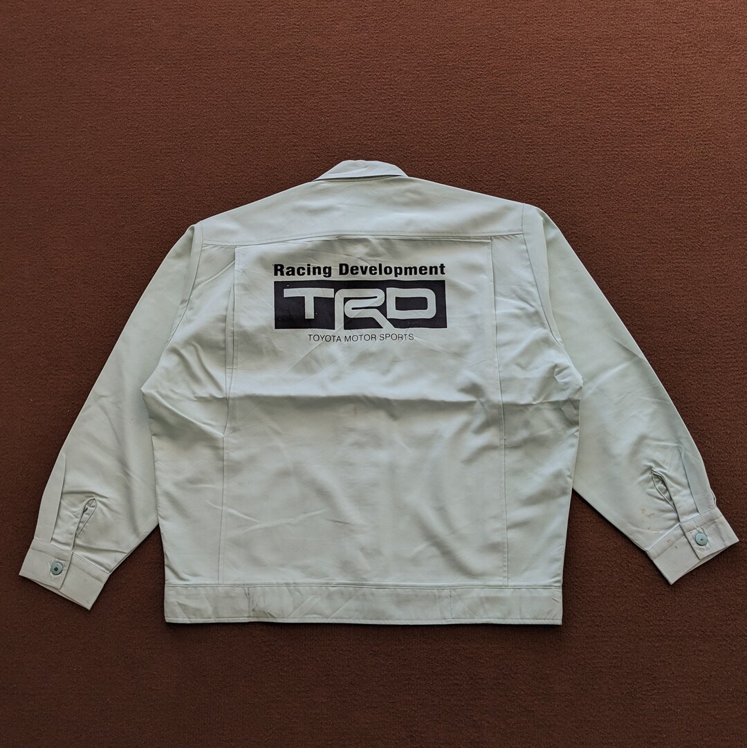 Vintage TOYOTA MOTORSPORT Racing Team Uniform Custom Art Worker Jacket ...