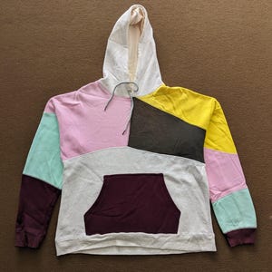 Vintage FASHION Colour Block Style Hoodies - Etsy