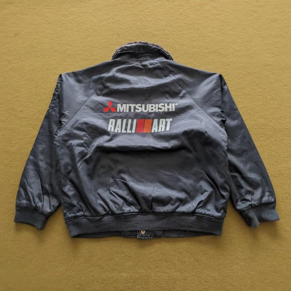 Vintage Mitsubishi RALLI ART Racing Bomber Custom Win… - Gem