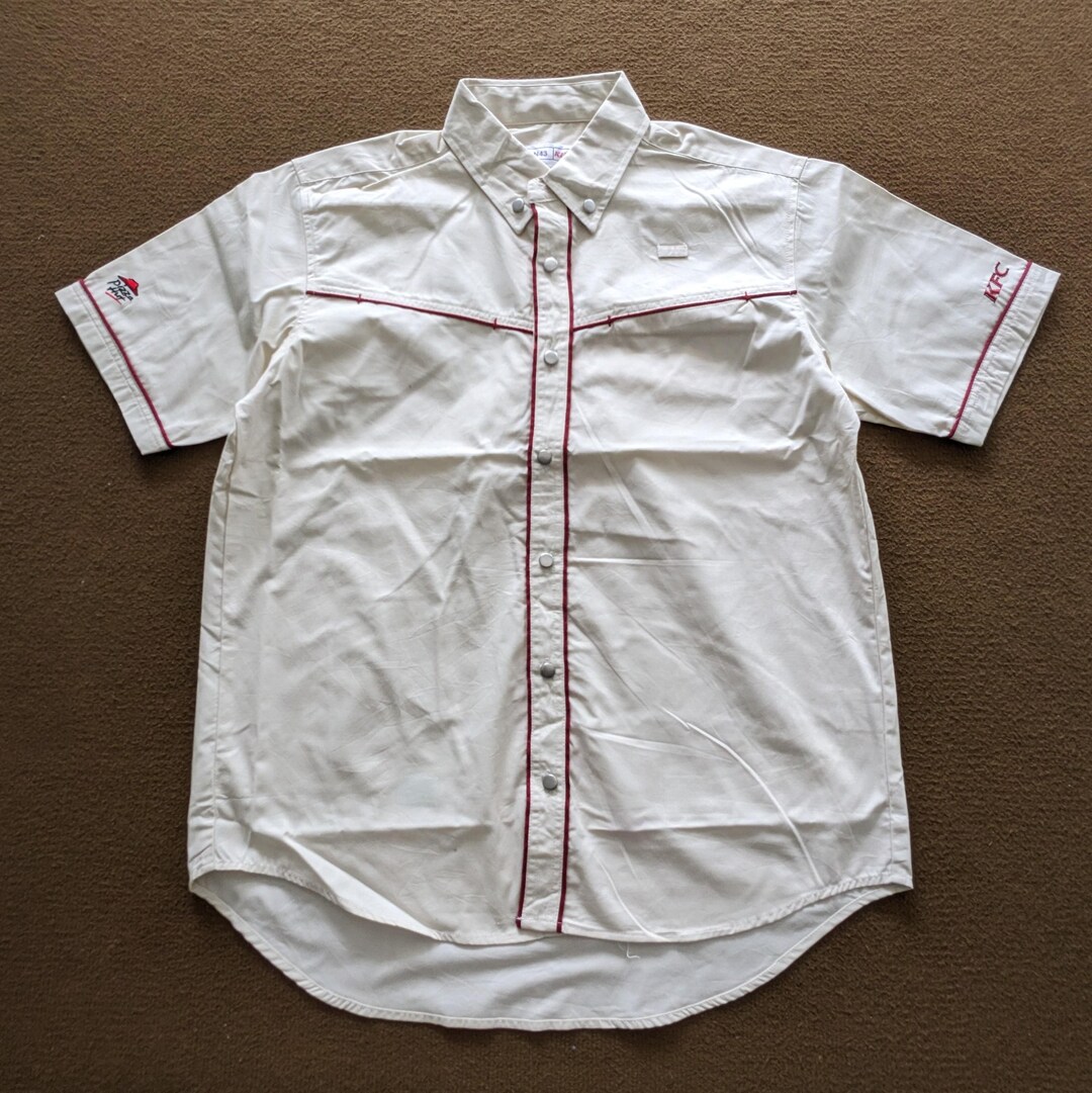 Vintage KFC X PIZZA HUT Uniform Workers Button up Shirt - Etsy