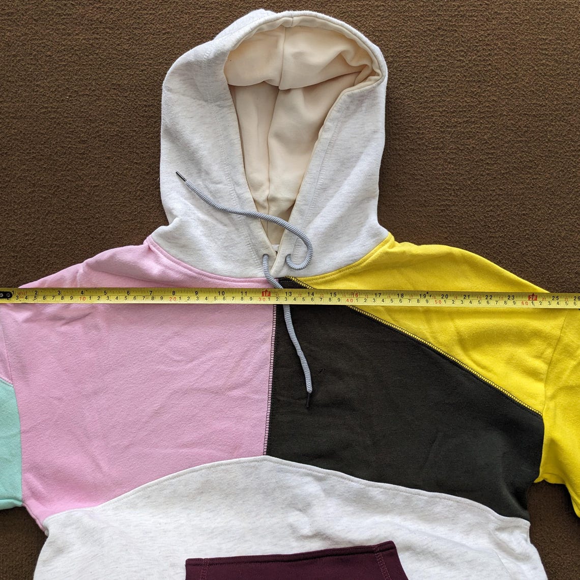 Vintage FASHION Colour Block Style Hoodies - Etsy