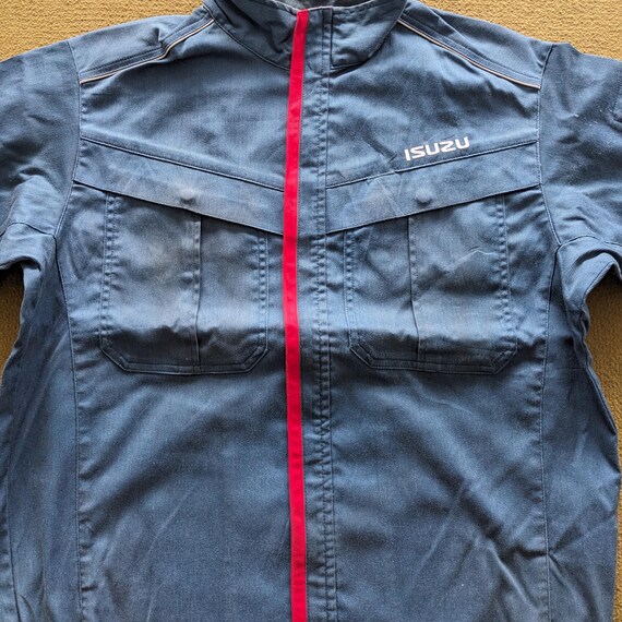 Vintage ISUZU Motorsports Racing Uniform Workers Jack… - Gem