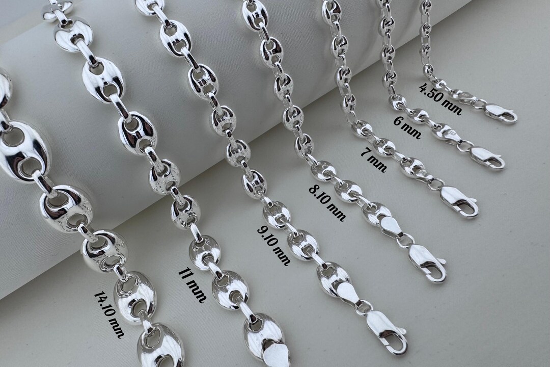 925 Sterling Silver Chain, Silver Jewerly, Silver Chain, Bracelet for ...