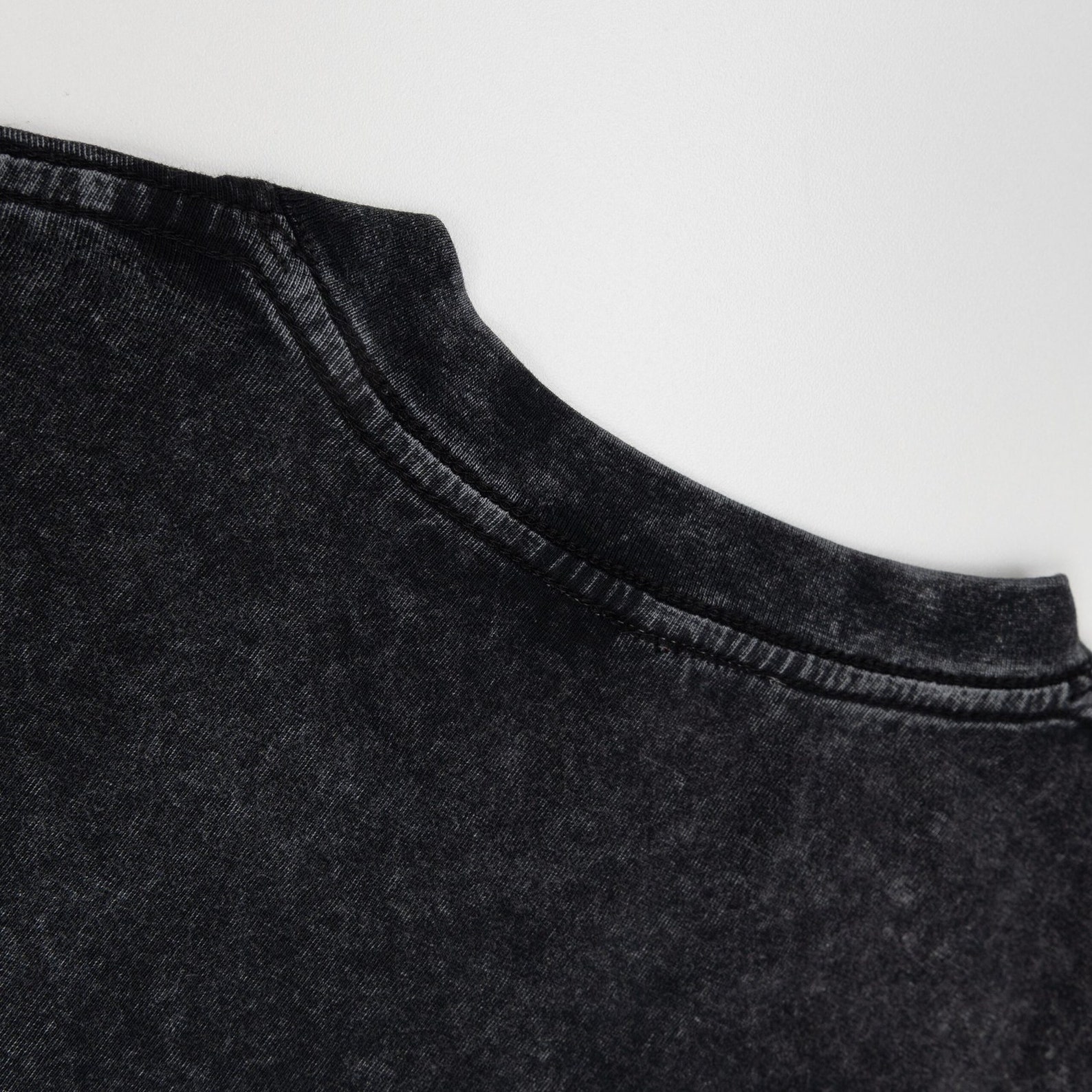 Washed BLACK HEAVYWEIGHT 225gsm Oversized Boxy Tees HIGH Level Hl Brand Blank T-shirt ...