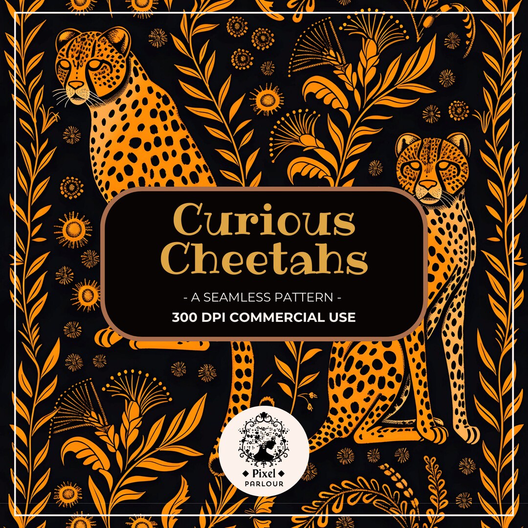 Cheetahs Seamless Pattern Cheetah Pattern Cheetah Seamless File Cheetah ...