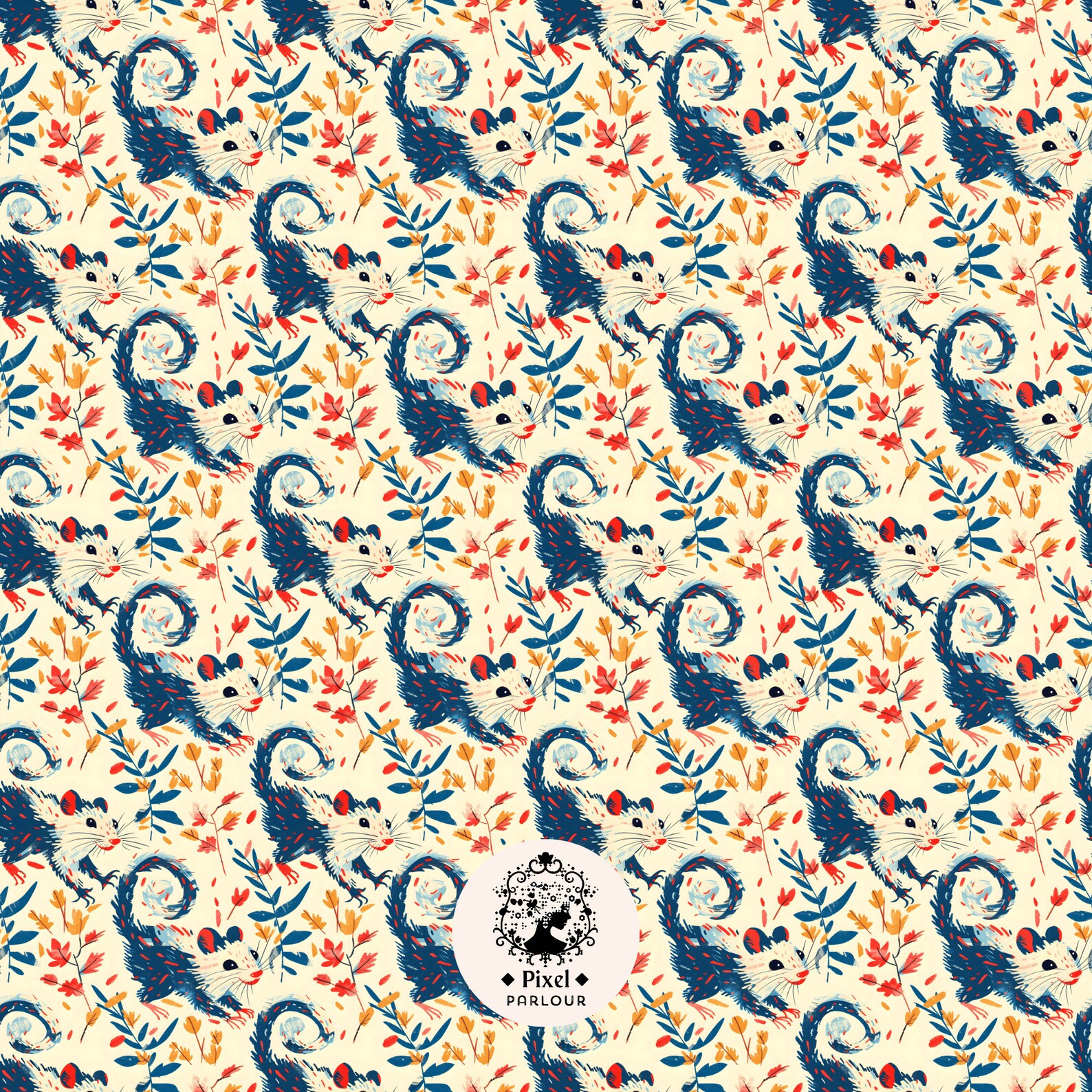 Opossum Pattern Seamless Opossum Print Png Opossum Pattern Opossum Kids ...