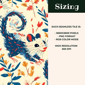 Opossum Pattern Seamless Opossum Print Png Opossum Pattern Opossum Kids ...