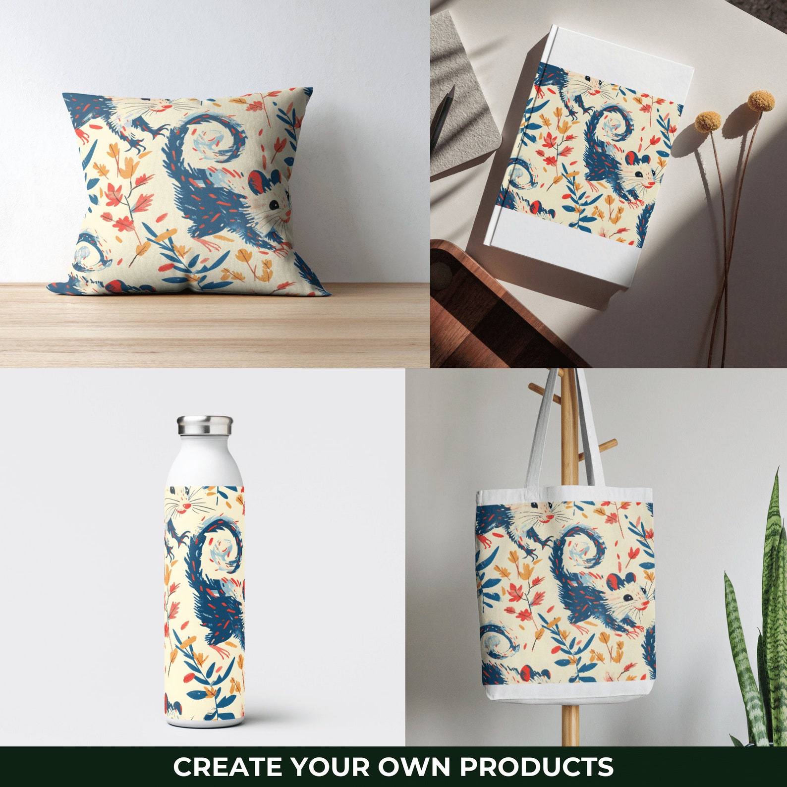 Opossum Pattern Seamless Opossum Print Png Opossum Pattern Opossum Kids ...