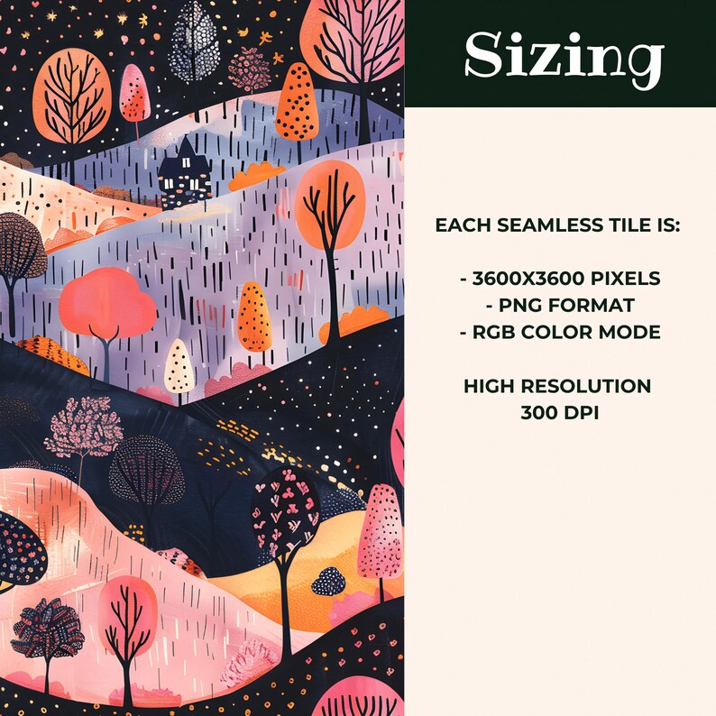 Sweet Rolling Hills Seamless Pattern, Hills Print, Landscape Wallpaper ...