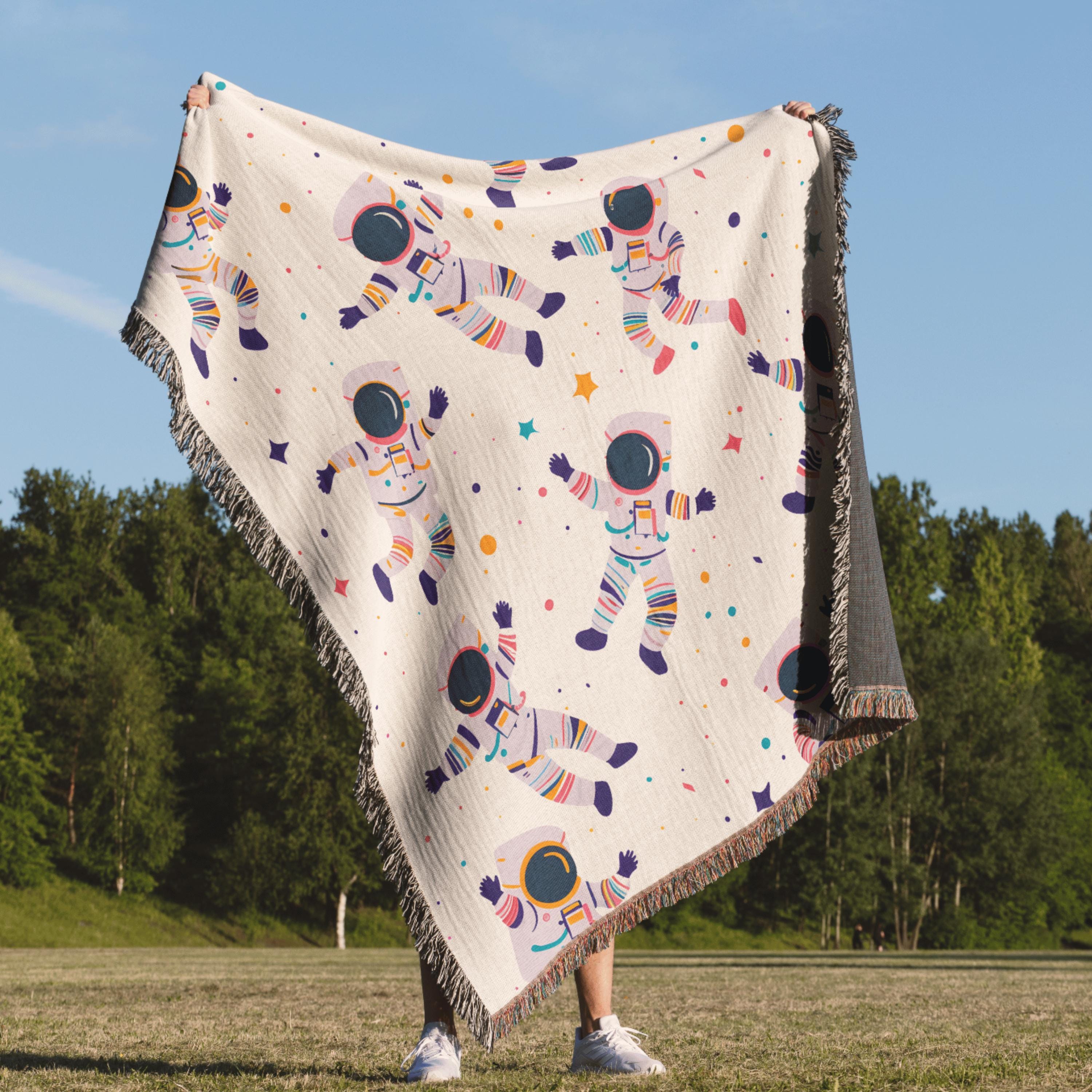 Space Blanket Women in STEM Space Decor Cute Astronaut Blanket Space ...