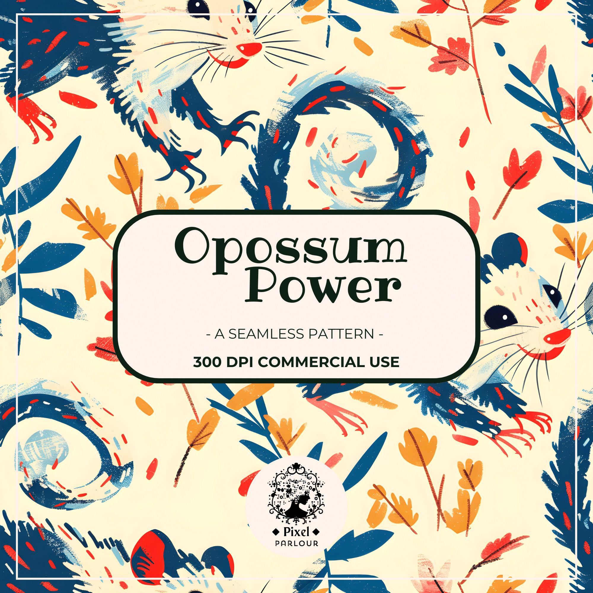 Opossum Pattern Seamless Opossum Print Png Opossum Pattern Opossum Kids ...