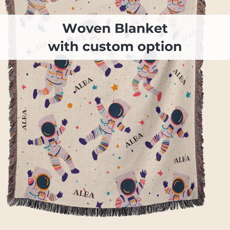 Space Blanket Women in STEM Space Decor Cute Astronaut Blanket Space ...