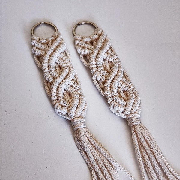 Macrame Keychain Pattern - Etsy