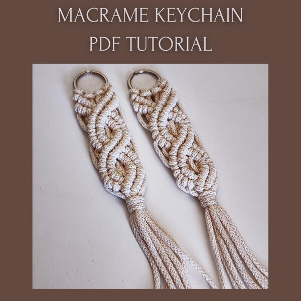 Macrame Key Chain - Etsy