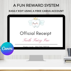Tooth Fairy Receipts | Editable Tooth Fairy Letter | First Lost Tooth ...