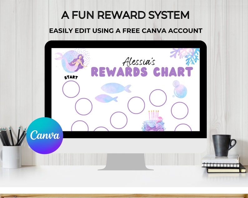 Rewards Chart for Kids | Potty Training Chart Girl | Toilet Training ...