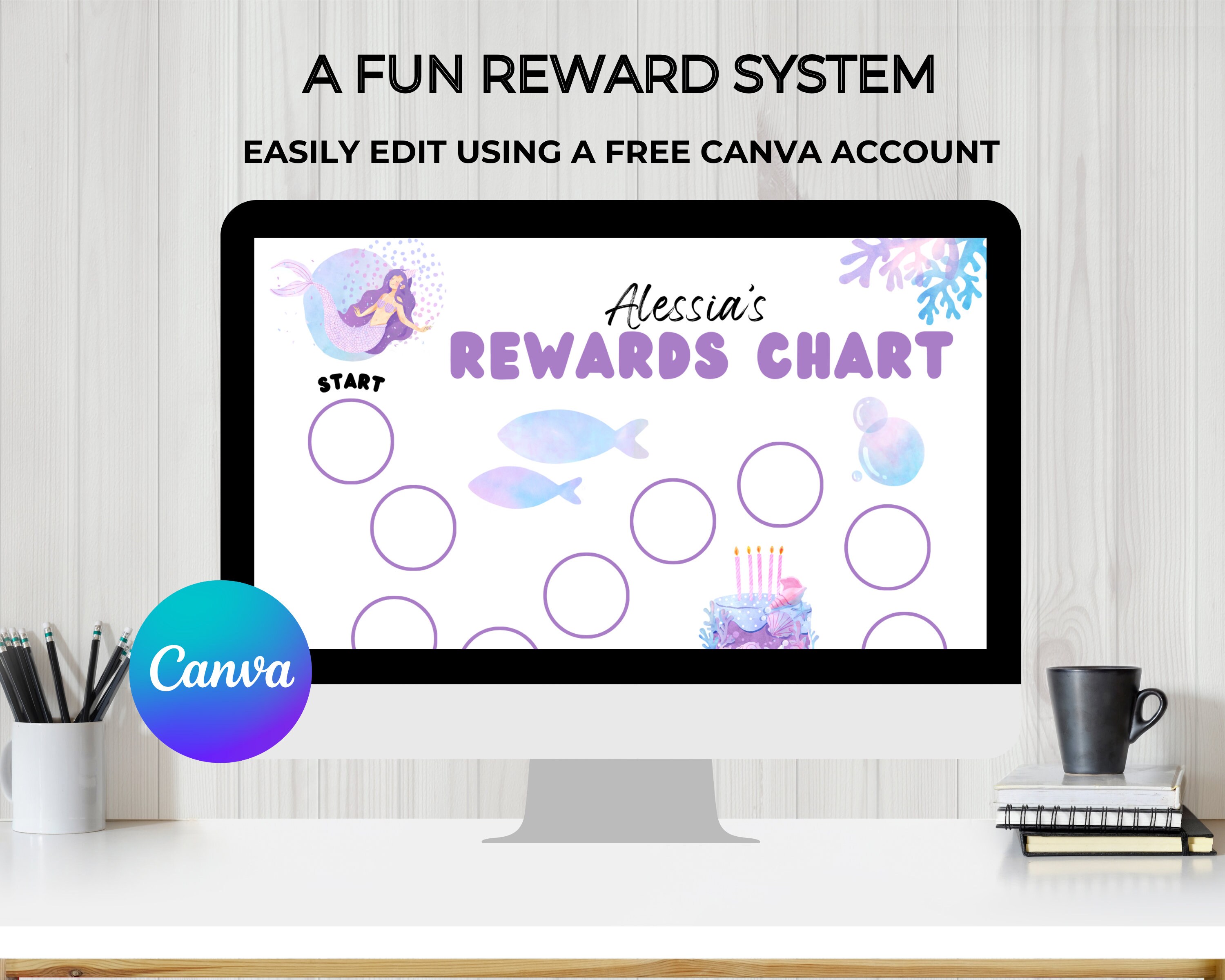 Rewards Chart for Kids | Potty Training Chart Girl | Toilet Training ...