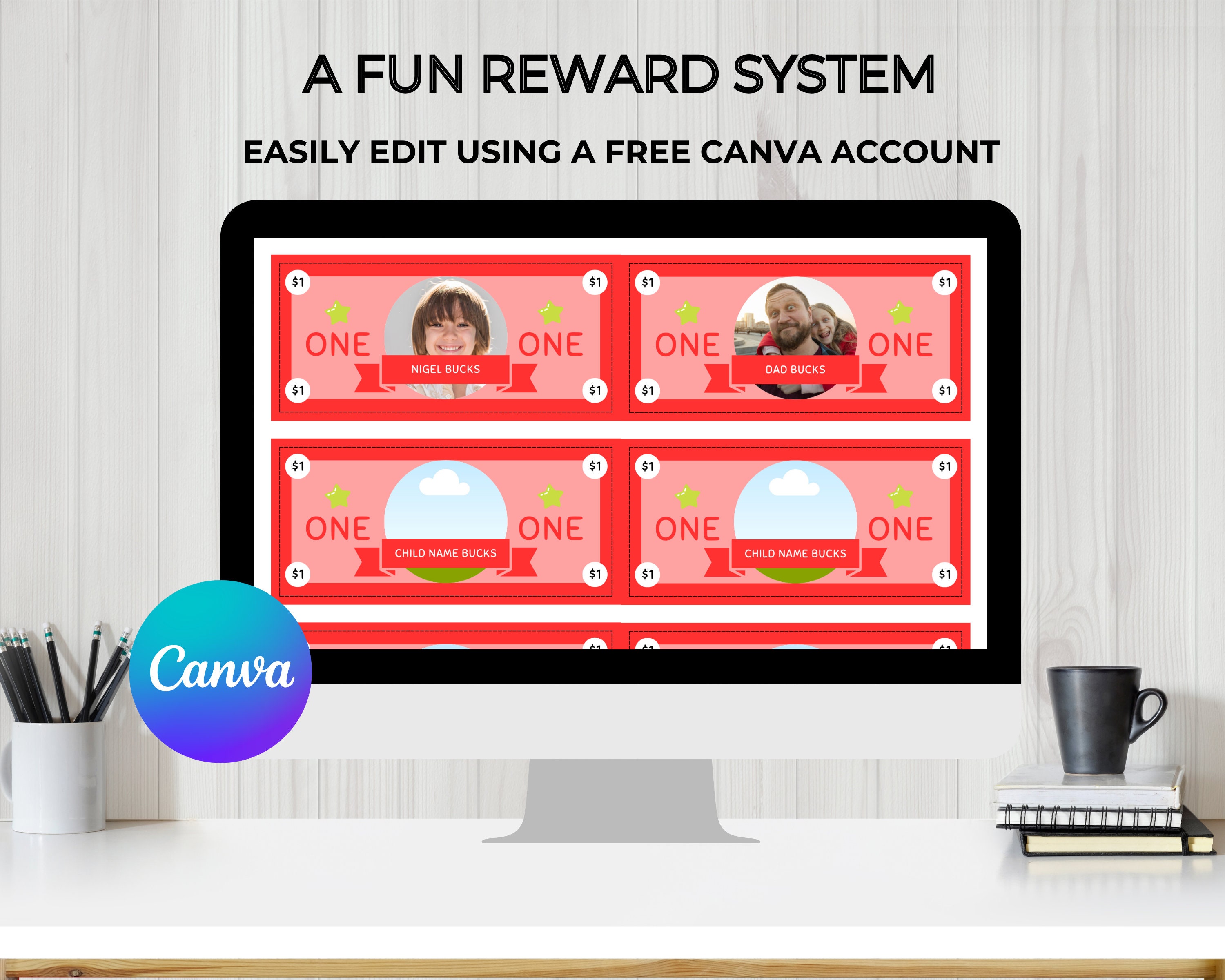 Good Behavior Bucks Printable | Kids Reward System | Printable Play ...