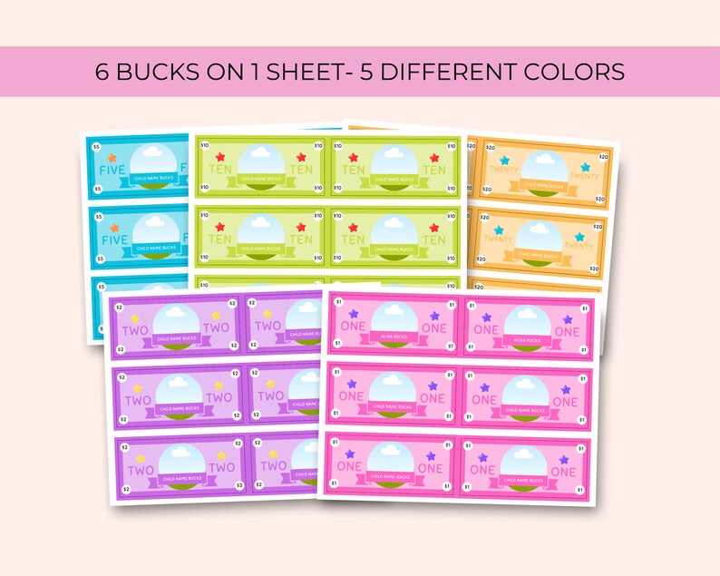 Printable Play Money | Reward Bucks | Good Behavior Bucks Printable ...