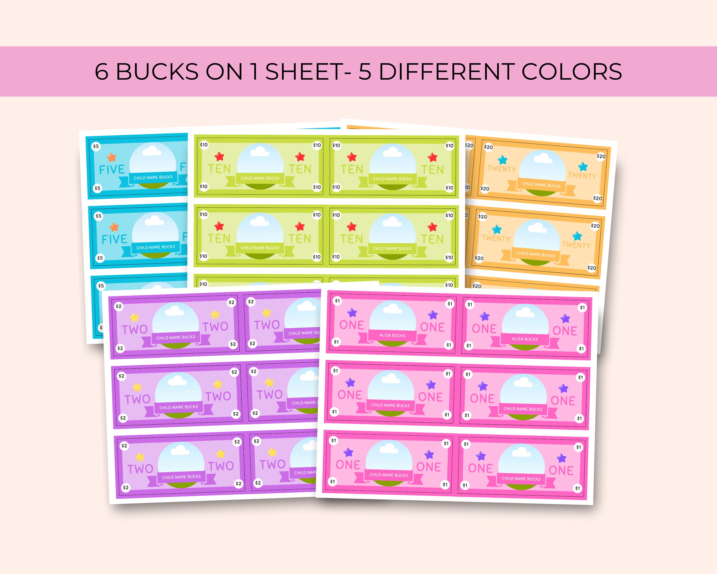 Printable Play Money | Reward Bucks | Good Behavior Bucks Printable ...