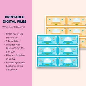 Printable Play Money | Reward Bucks | Good Behavior Bucks Printable ...