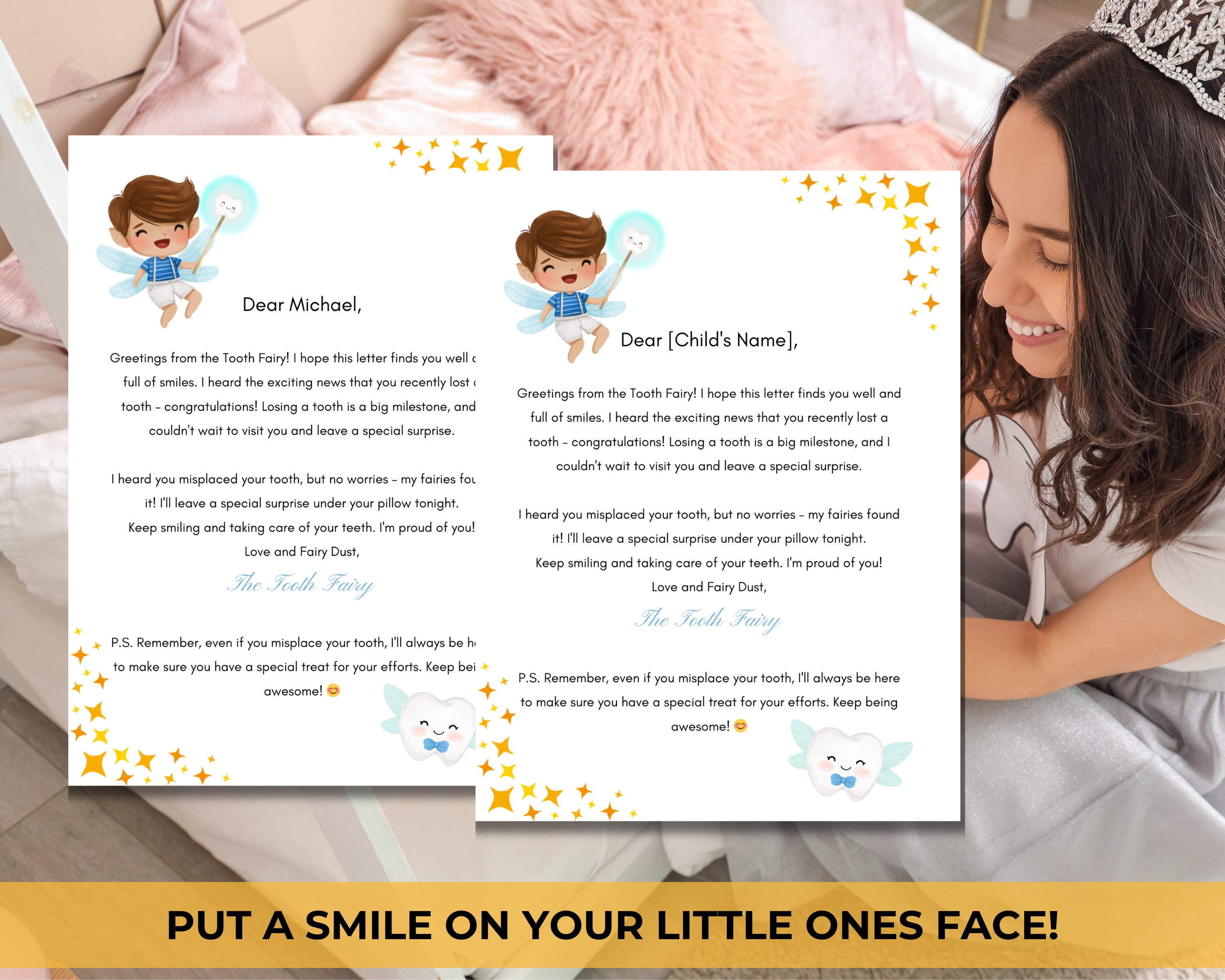 Boy Tooth Fairy Letter Tooth Fairy Note Boy Lost Tooth Fairy Letter ...