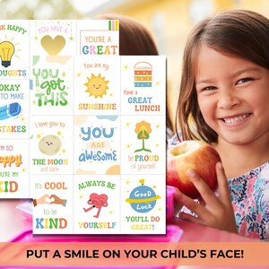 Lunchbox Notes for Kids, Printable Lunchbox Notes, Positive Notes ...