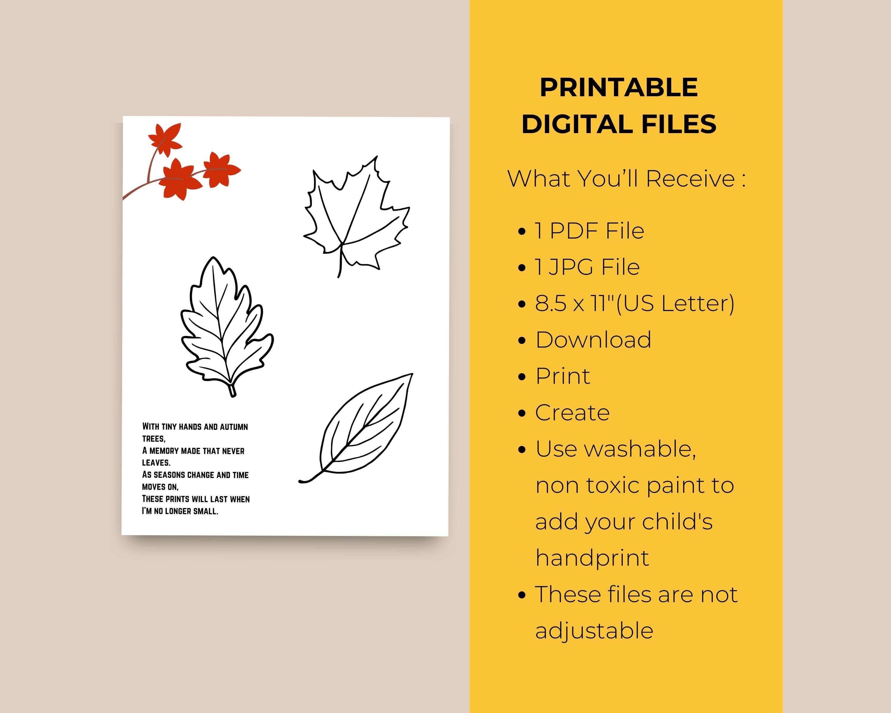 Autumn Poem Handprint Craft, Preschool Crafts, Toddler Craft, Fall Poem ...