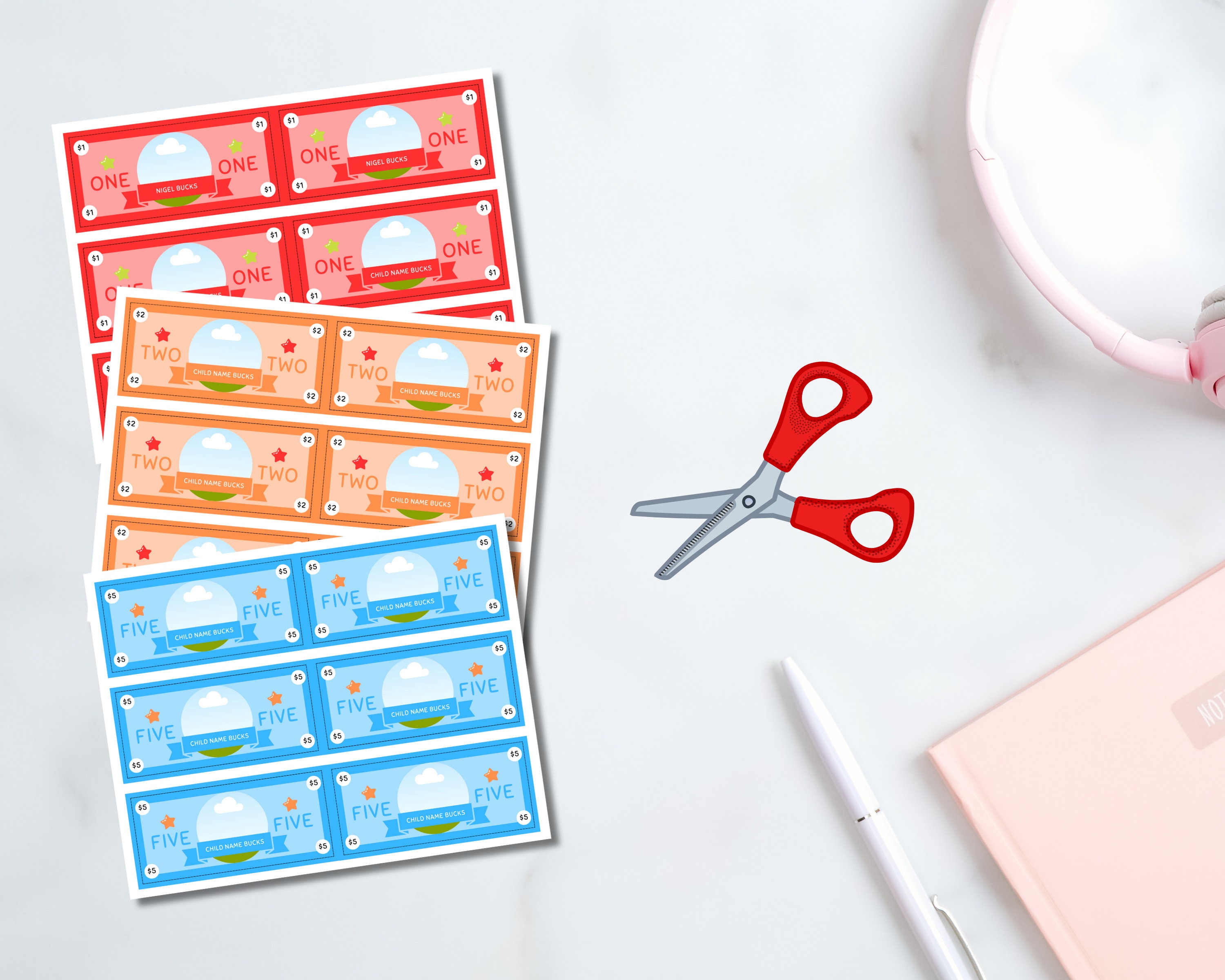 Good Behavior Bucks Printable | Kids Reward System | Printable Play ...