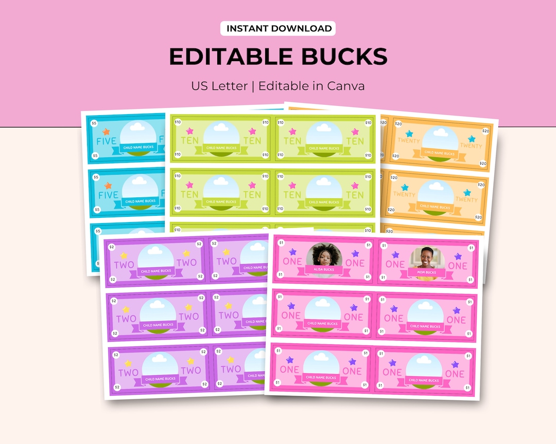 Printable Play Money | Reward Bucks | Good Behavior Bucks Printable ...