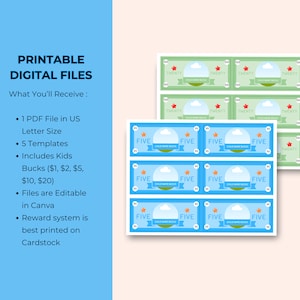 Good Behavior Bucks Printable | Kids Reward System | Printable Play ...