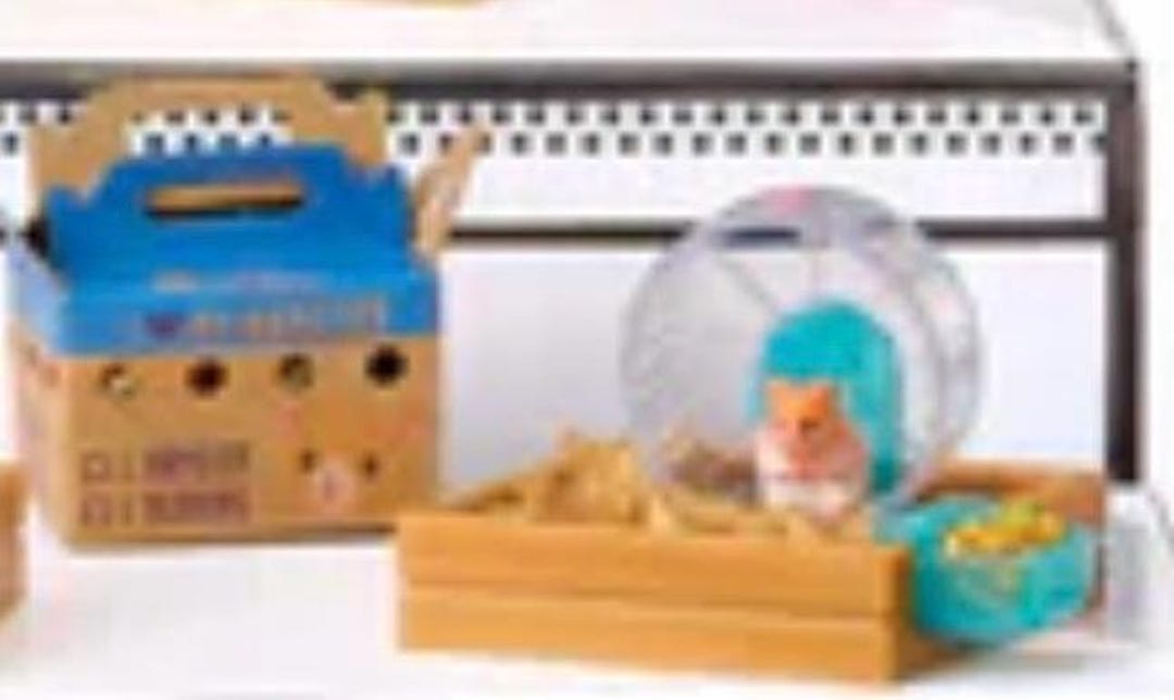 Mga's Miniverse Make It Mini Animals Mini Hamster With Blue Wheel - Etsy