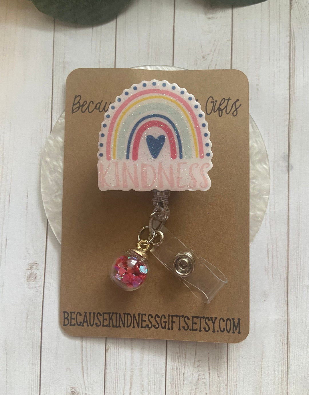 Be Kind Badge Reel | Kindness Badge Holder | Rainbow Badge Reel - Etsy