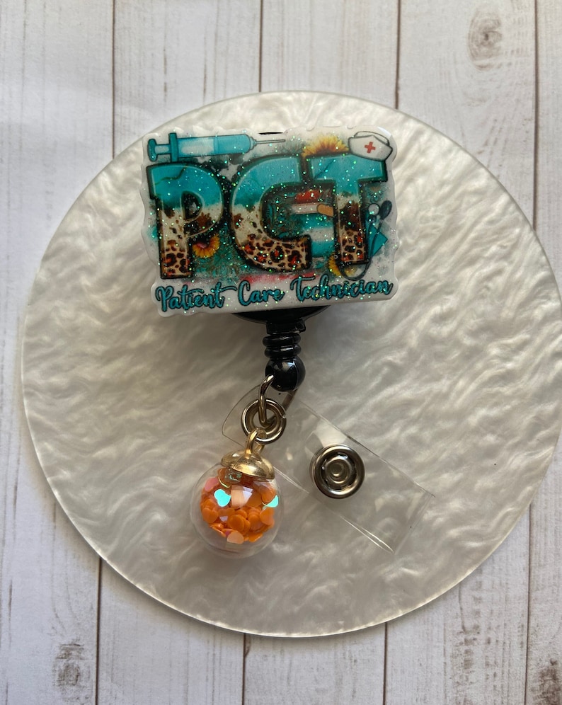 CNA/PCT Badge Reels Nursing Assistant Badge Reel Patient Care ...