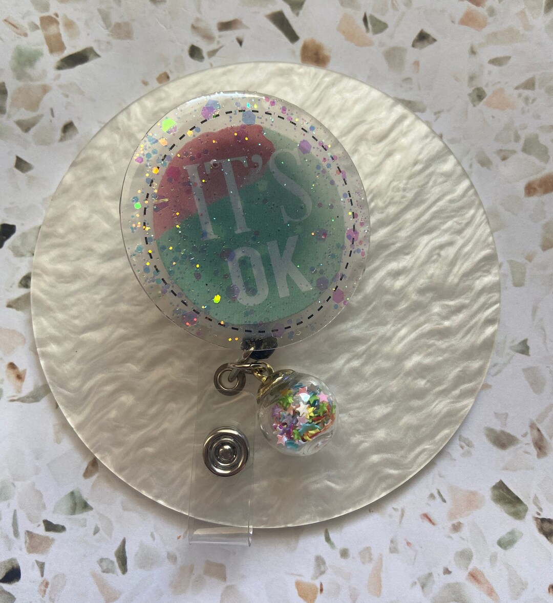 It's OK Badge Reel | Mental Health Badge Reel | Badge Holders - Etsy