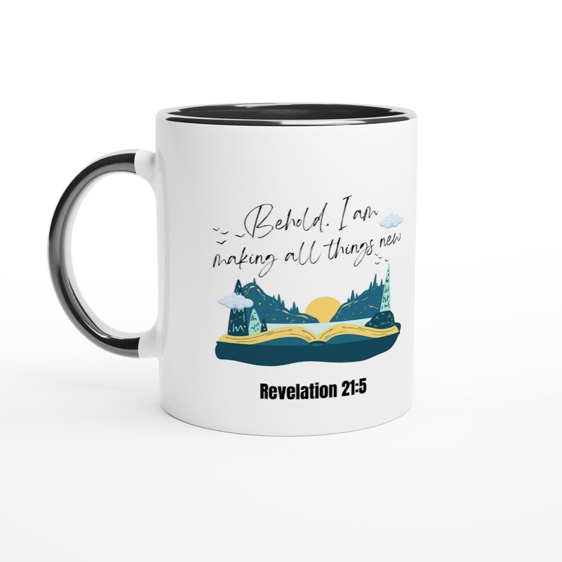 Behold I Am Making All Things New Mug. Baptism Gift. Christening Gift ...