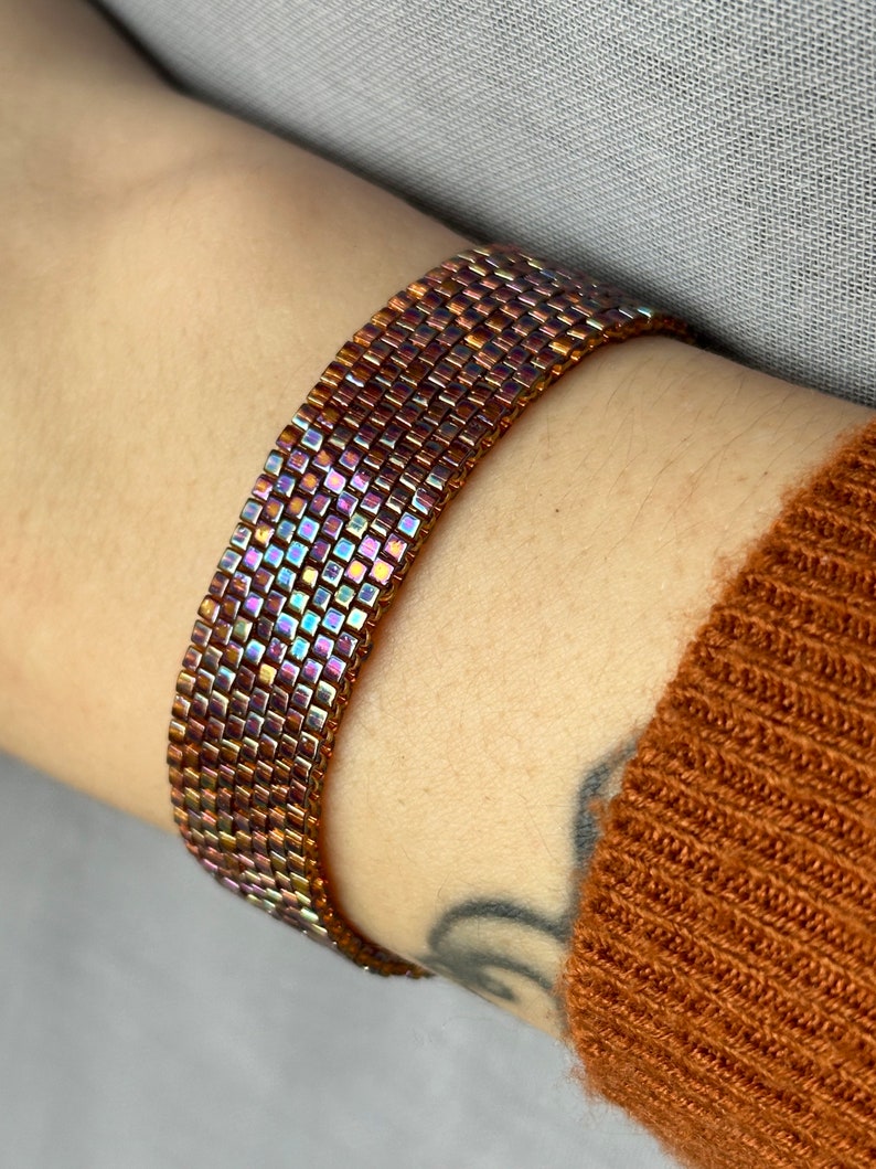 Miyuki Cubes Bracelet Duochrome Bracelet - Etsy