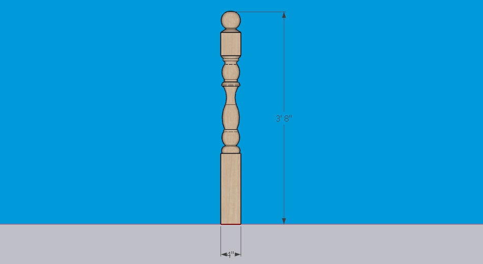 Newel Post, Balusters, Wood Lathe, Stair Railing, Wooden Stair Railing ...