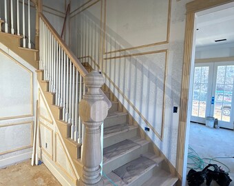 Newel Post, Wooden Turned Newel Posts, Newel Posts, - Etsy