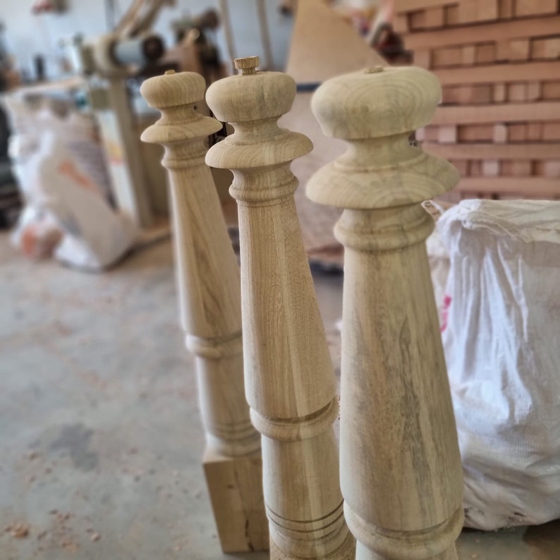 Newel Post, White Oak, Wooden Stair Post, Wooden Custom Stair Post ...