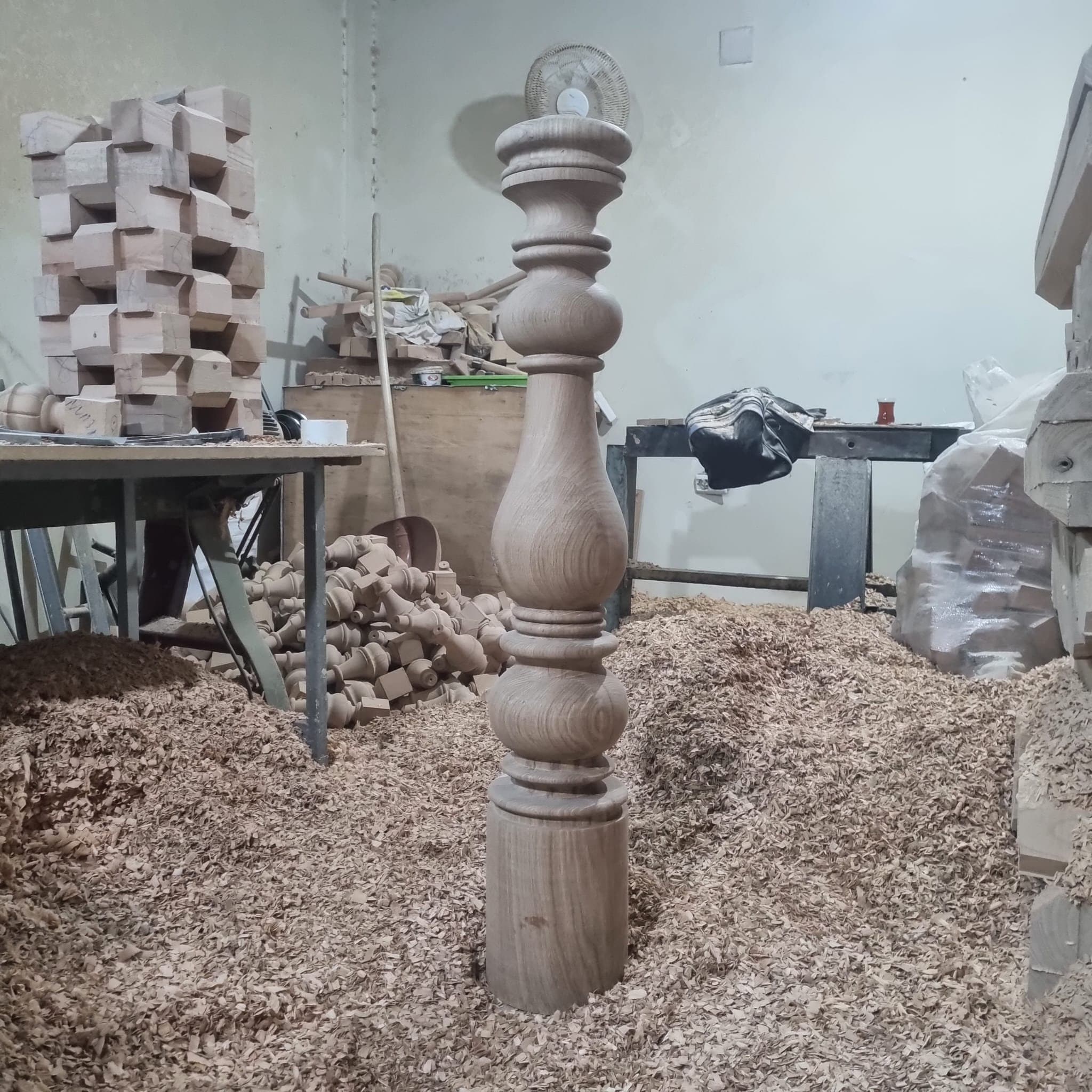 Newel Post, White Oak, Wooden Turned Newel Posts, Stair Post, Wooden ...