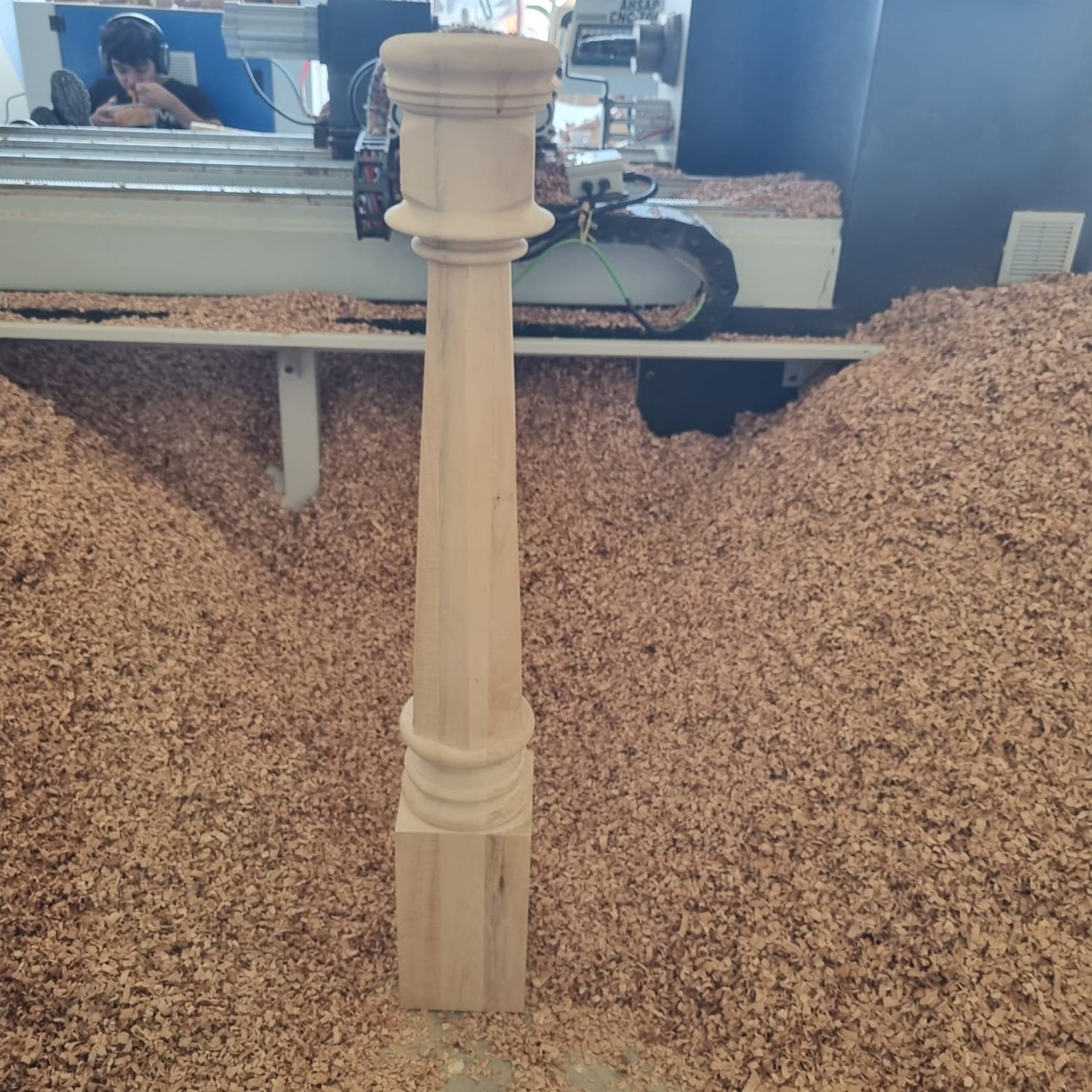 Newel Post, Linden Wood, Newel Posts, Stair Newelpost, Stairs, Custom ...