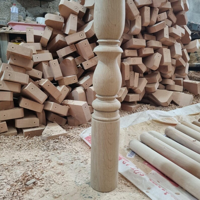 Newel Post, Stair Post, White Oak Newel Post, Wooden Stair Post, Wooden ...